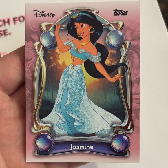 Disney | Other | Disney Jasmine Card With Blue And Gold Accents | Poshmark